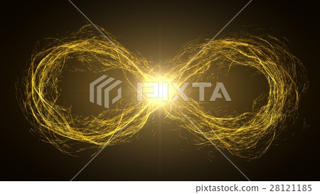 endless loop of moving energy particles - Stock Illustration [28121185 ...