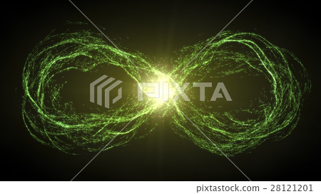 endless loop of moving energy particles - Stock Illustration [28121201 ...