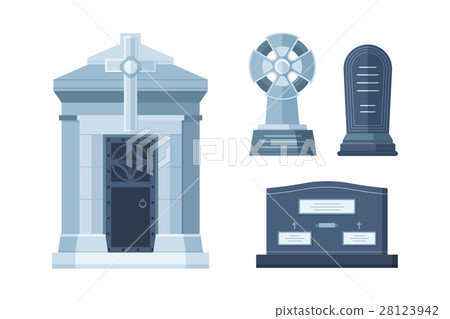 Tombstone crypt vector construction for dead - Stock Illustration ...