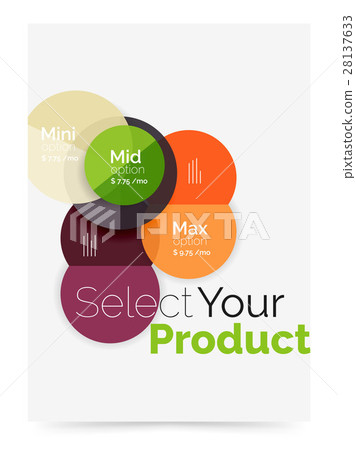 Option select infographic banner - Stock Illustration [28137633] - PIXTA