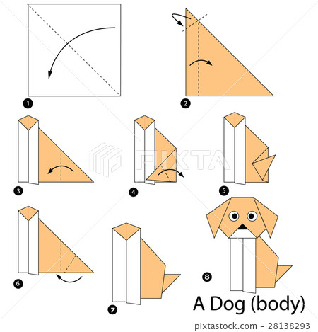 origami A Dog(Body). - Stock Illustration [28138293] - PIXTA