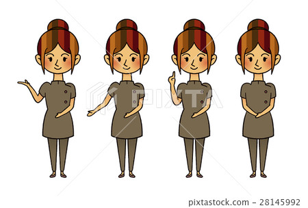 Therapist pose - Stock Illustration [28145992] - PIXTA