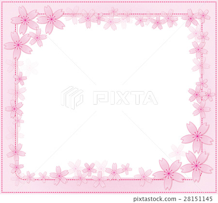 Cherry tree frame - Stock Illustration [28151145] - PIXTA