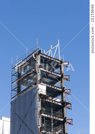 Building steel frame structure Earthquake... - Stock Photo [28159698 ...