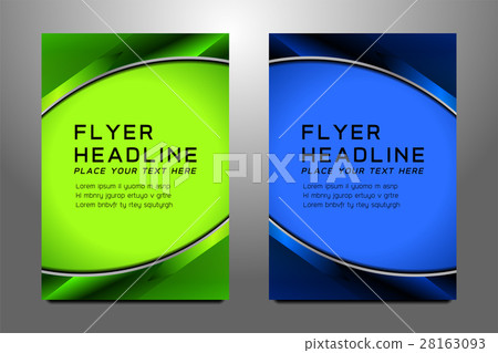 curve flyer template design - Stock Illustration [28163093] - PIXTA