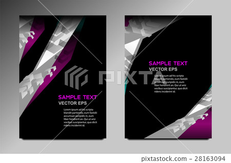 dark flyer template - Stock Illustration [28163094] - PIXTA