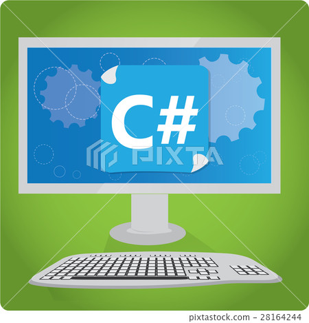 Programming language, vector illustration - Stock Illustration ...