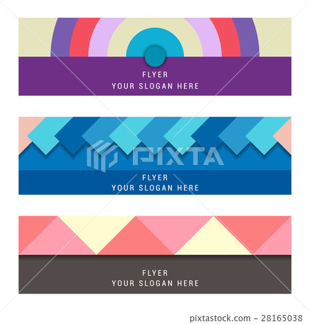 Vector Set Material Design Card and Banners -插圖素材 [28165038] - PIXTA圖庫