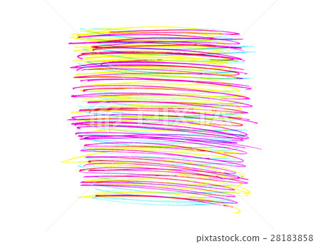 Bright colorful strokes pattern on white - Stock Illustration [28183858 ...