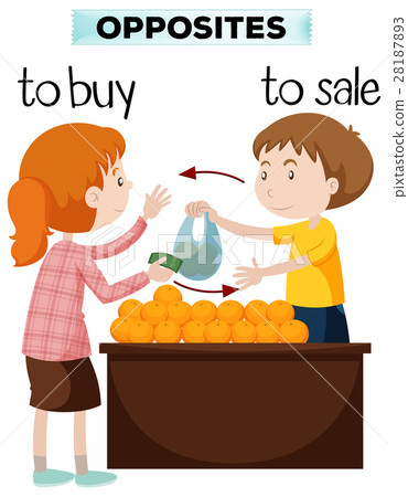Opposite words for buy and sale - Stock Illustration [28187893] - PIXTA