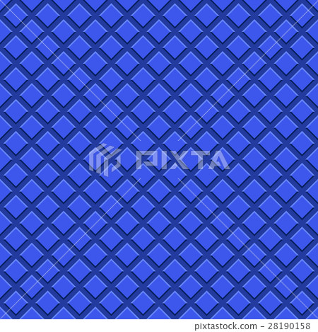 Seamless pattern blue tiles - Stock Illustration [28190158] - PIXTA