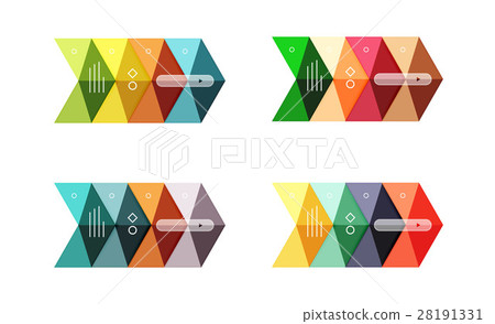 Vector blank infographic arrow templates - Stock Illustration [28191331 ...