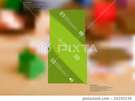 Illustration infographic template with green - Stock Illustration ...