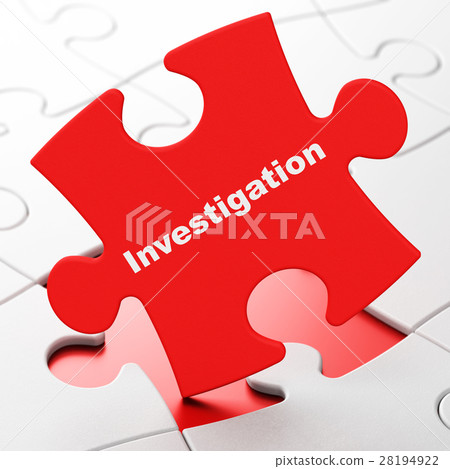 Science concept: Investigation on puzzle - Stock Illustration [28194922 ...
