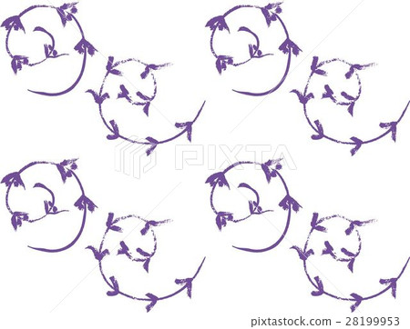 Ran flower Handwritten Japanese style - Stock Illustration [28199953 ...