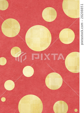 A red dot paper with polka-dotted gold - Stock Illustration [28208851 ...