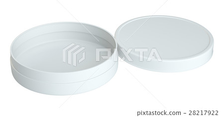 White round open empty box - Stock Illustration [28217922] - PIXTA