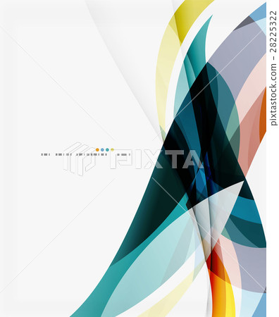 Colorful elegant wave creative layout - Stock Illustration [28225322 ...