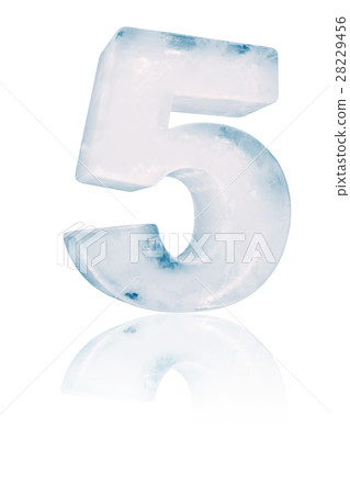Ice number five illustration - Stock Illustration [28229456] - PIXTA