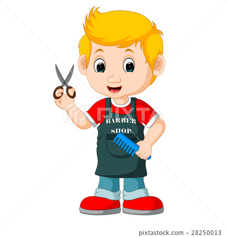barber cartoon - Stock Illustration [28250013] - PIXTA