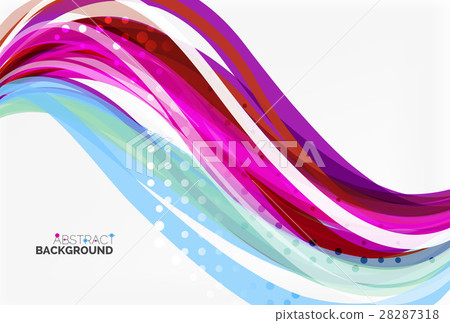 Flowing abstract background - Stock Illustration [28287318] - PIXTA