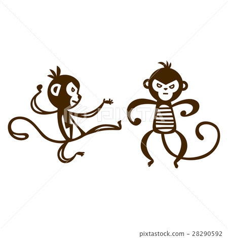 Monkey vector illustration. - Stock Illustration [28290592] - PIXTA