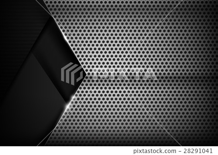 Chrome black and grey background texture vector - Stock Illustration ...