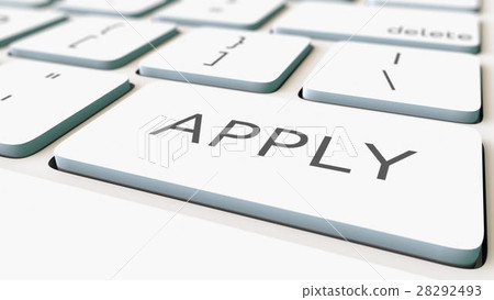White computer keyboard and apply key, shallow-插圖素材 [28292493] - PIXTA圖庫
