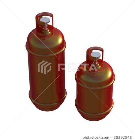 Propane gas cylinder isolated on white background - Stock Illustration ...