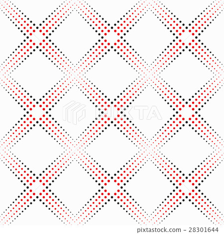 Dotted line geometric seamless pattern. - Stock Illustration [28301644 ...