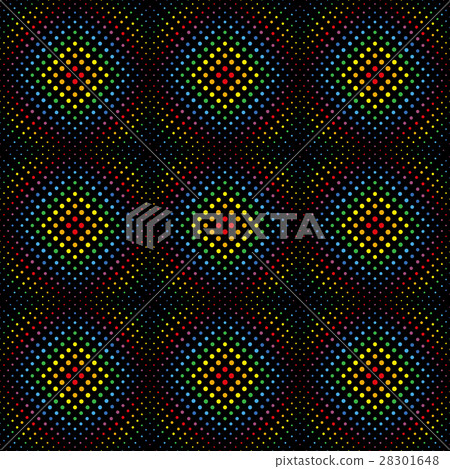 Dotted line geometric seamless pattern - Stock Illustration [28301648 ...