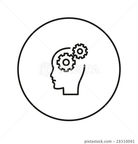 Brain activity. Icon - Stock Illustration [28310091] - PIXTA