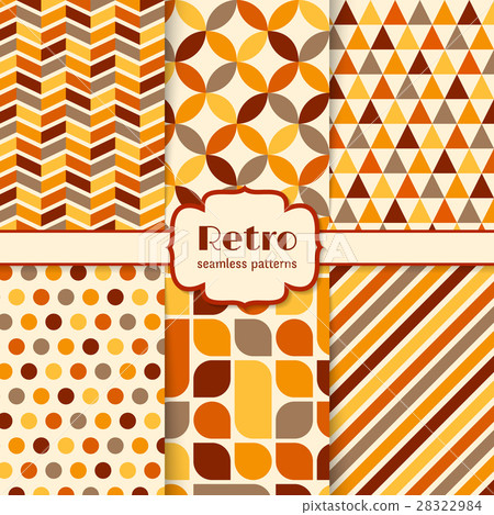 Retro patterns set-插圖素材 [28322984] - PIXTA圖庫