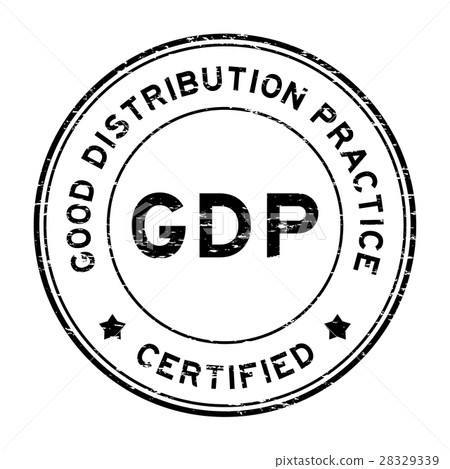 Grunge black GDP certified round rubber stamp - Stock Illustration ...