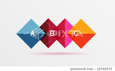 Geometric square and triangle template - Stock Illustration [28340453 ...