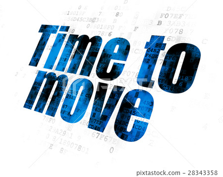 Timeline concept: Time to Move on Digital - Stock Illustration ...
