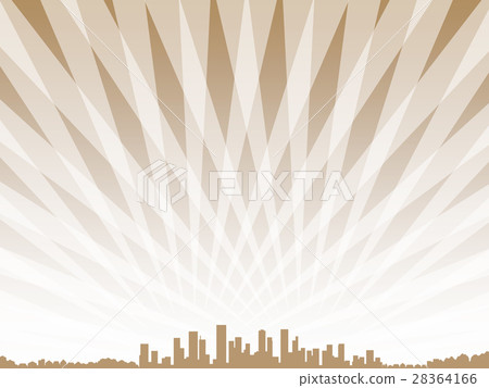 Townscape and cheerful sky - Stock Illustration [28364166] - PIXTA