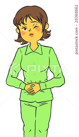 A woman with poor health - Stock Illustration [28368662] - PIXTA