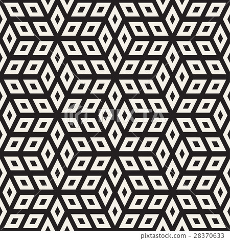 Cubic Grid Tiling Endless Stylish Texture. Vector - Stock Illustration ...