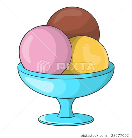 Ice cream balls icon, cartoon style - Stock Illustration [28377002] - PIXTA