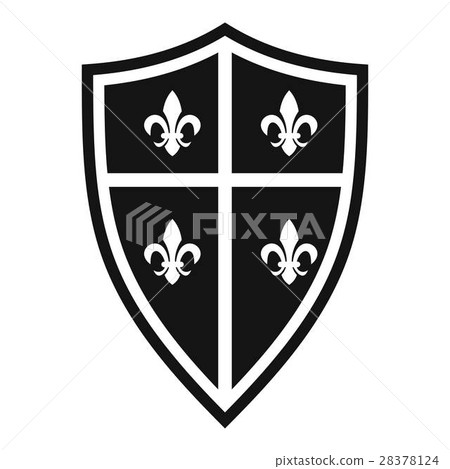 Royal shield icon, simple style-插圖素材 [28378124] - PIXTA圖庫