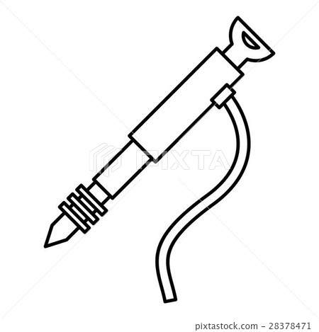 Jackhammer icon, outline style - Stock Illustration [28378471] - PIXTA