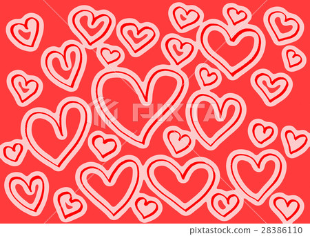 Background with abstract hearts pattern - Stock Illustration [28386110 ...