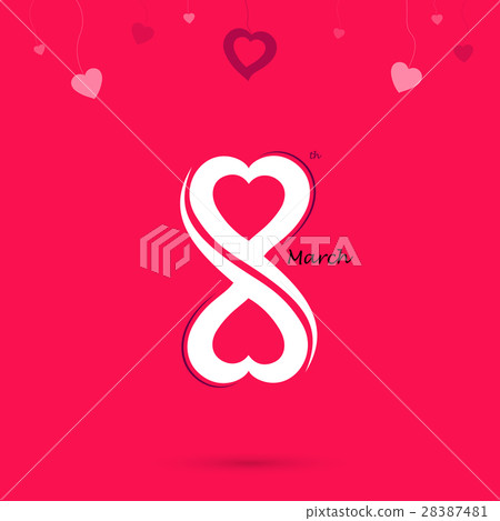 Creative 8 March logo vector design - Stock Illustration [28387481] - PIXTA