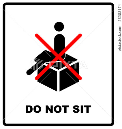 DO NOT SIT Vector illustration - Stock Illustration [28388174] - PIXTA