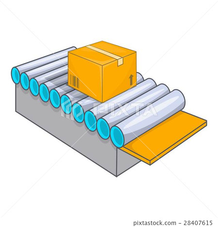 Conveyor system icon, cartoon style - Stock Illustration [28407615] - PIXTA