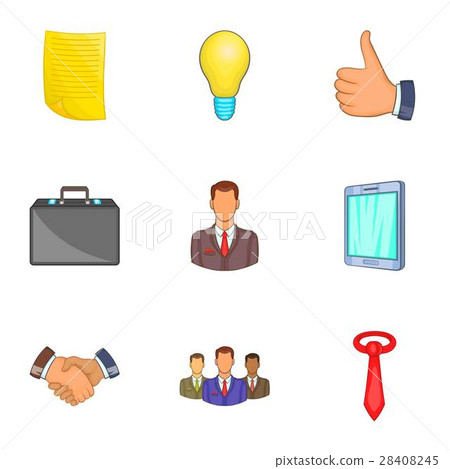 Marketing icons set, cartoon style - Stock Illustration [28408245] - PIXTA