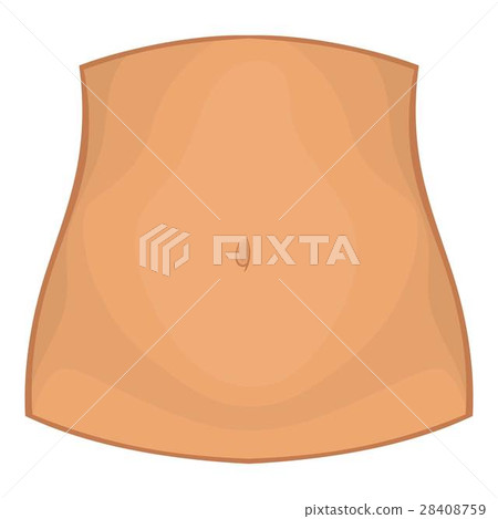 Female belly icon, cartoon style - Stock Illustration [28408759] - PIXTA