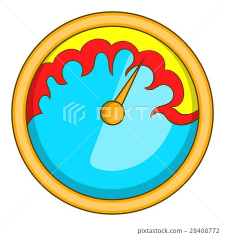 Exclusive speedometer icon, cartoon style - Stock Illustration ...