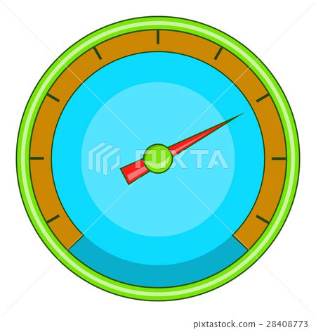 Blue speedometer icon, cartoon style - Stock Illustration [28408773 ...